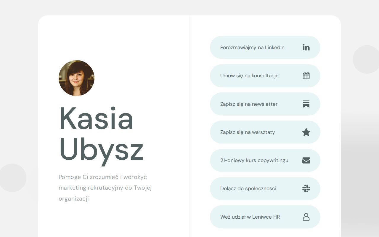 Kasia Ubysz Marketing Rekrutacyjny